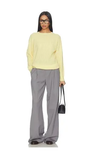 FRAME The Cashmere Sunbeam Sweater - Lemon