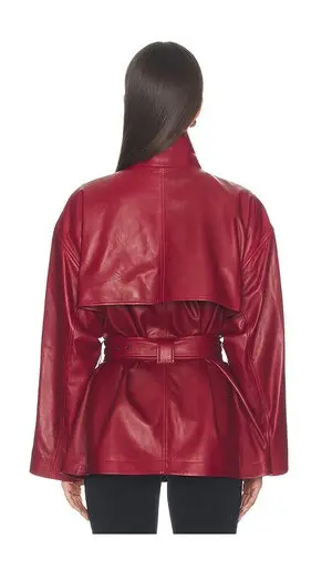 FRAME X Alexandra Leclerc The Alexandra Leather Trench