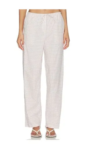 Simkhai Drawstring Pant In Gingham