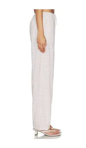 Simkhai Drawstring Pant In Gingham