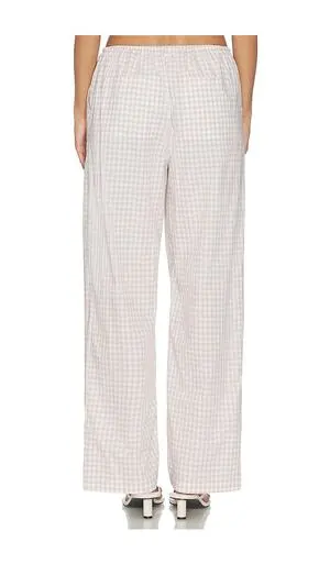 Simkhai Drawstring Pant In Gingham