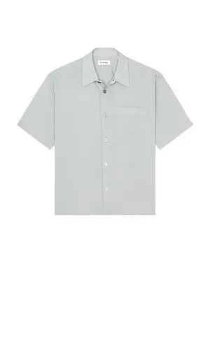 FRAME Light Weight Short Sleeve Shirt In . Also - Slate