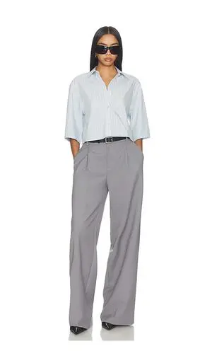 Helmut Lang Cropped Cotton Blend Shirt