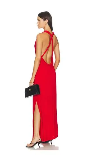 Helmut Lang Knot Dress - Red