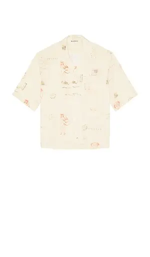 MISBHV Devil & Angel Postcard Shirt In . Also - Cream
