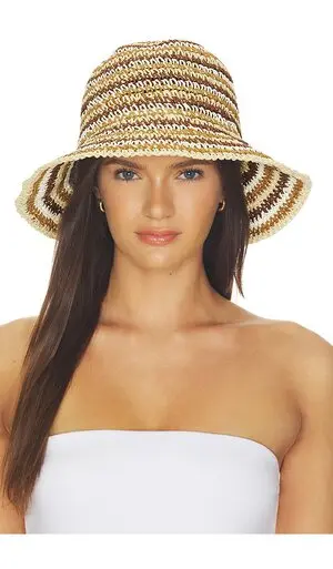 Missoni Striped Straw Hat - Beige