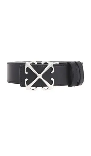 Off-White Arrow Leather Belt - Black