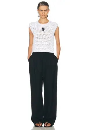 Polo Ralph Lauren Crochet Knit Pullover Sweater