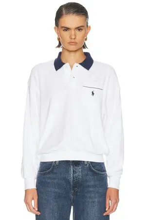 Polo Ralph Lauren Terry Knit Long Sleeve Pullover Sweater