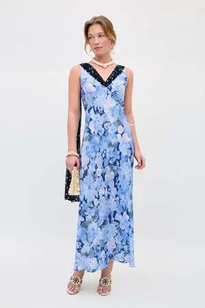 Rixo Roux Chelsea Dot Mix Maxi Dress