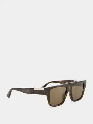 Gucci Tortoiseshell Web Detail Sunglasses