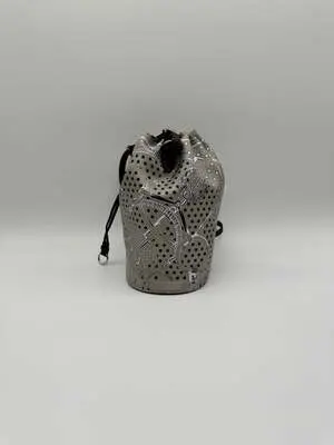 Hermès Silk And Swift Leather Bucket Bag