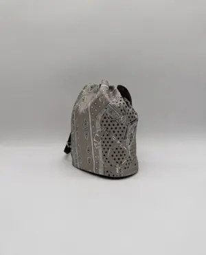 Hermès Silk And Swift Leather Bucket Bag