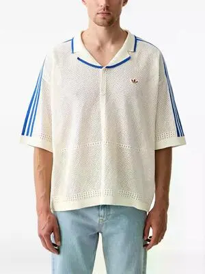 Adidas Resort Mesh-knit Shirt - White
