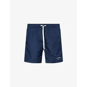 Eleventy Drawstring Beach Shorts - Blue