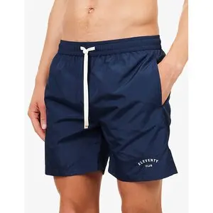 Eleventy Drawstring Beach Shorts - Blue