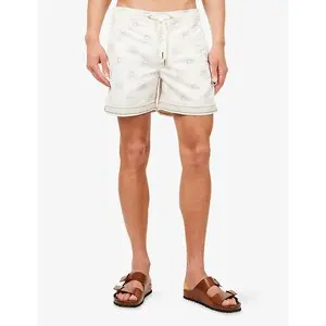 CHE Telha Printed Swim Shorts - Ecru