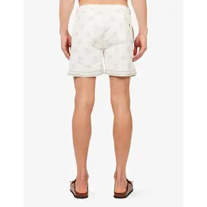 CHE Telha Printed Swim Shorts - Ecru