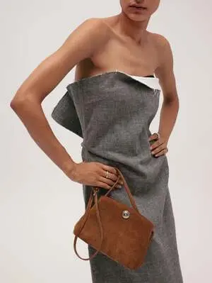 LIFFNER Pushlock Pouch Mini Light Suede