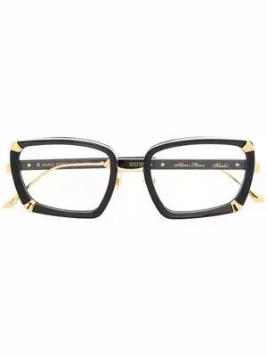 Anna-Karin Karlsson Silver Moon Square-frame Eyeglasses - Black