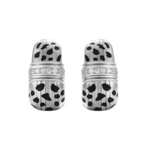ONEWILDONE Just Do You Leopard Statement Earrings With Pave Detailing
