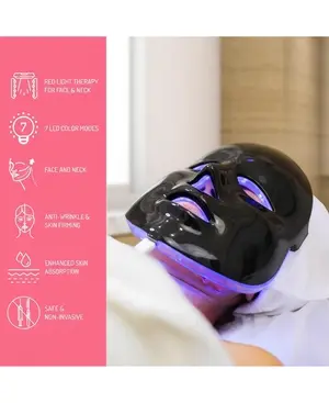 PURSONIC 7-in-1 Led Face Mask And 3-speed Massage Gun