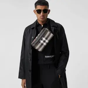Burberry Checked Cube Belt Bag