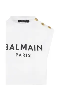 Balmain Teen Logo-print Vest