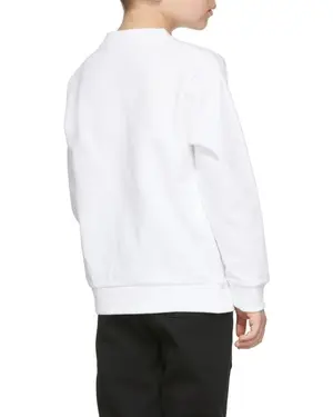 Balmain Logo Debossed Cotton Sweatshirt