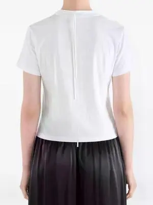 Y’s Tie-fastening Band Collar T-shirt