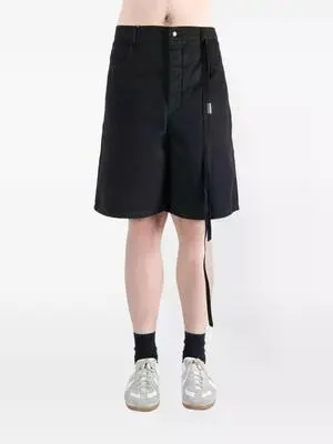 ANN DEMEULEMEESTER Wide-leg Bermuda Shorts With Detachable Belt