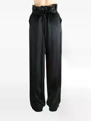 ANN DEMEULEMEESTER Loose-leg Trousers With Paperbag Waist