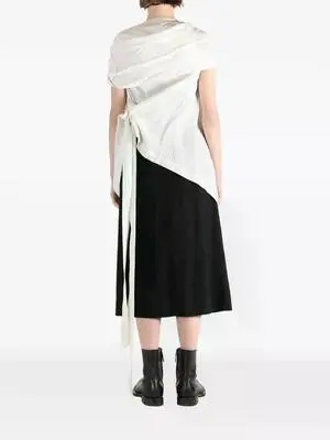 ANN DEMEULEMEESTER Draped Wrap-style Top