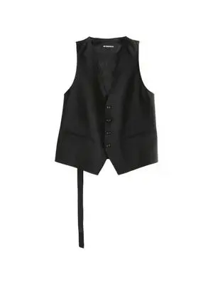 ANN DEMEULEMEESTER V-neck Buttoned Waistcoat