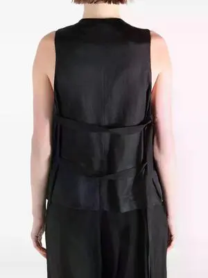 ANN DEMEULEMEESTER V-neck Buttoned Waistcoat