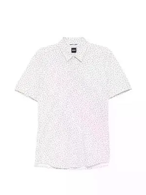 BOSS Floral-print Short-sleeve Shirt
