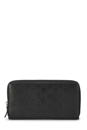 Gucci Embossed Ssima Zip Around Organizer Wallet