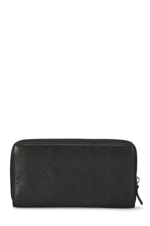 Gucci Embossed Ssima Zip Around Organizer Wallet