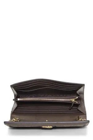 Gucci Original Gg Supreme Canvas Ophidia Wallet On Chain - Brown