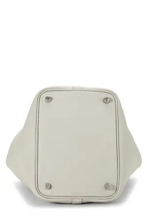 Hermès Clemence Leather Picotin Lock 18 Bag - Grey