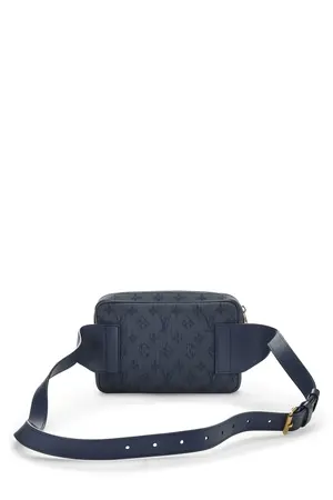 LOUIS VUITTON Monogram Denim Outdoor Bumbag - Blue