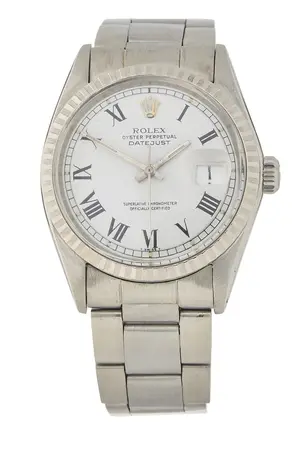 ROLEX Rolex Datejust 36mm Stainless Steel Watch With Buckley Roman Dial