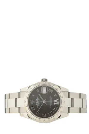 Rolex Datejust Stainless Steel Diamond Bezel Watch