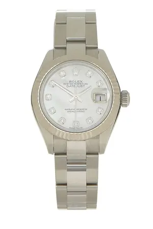 ROLEX Rolex Mother Of Pearl Diamond Dial Datejust Watch