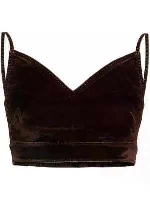 Loewe Velour Cropped Top
