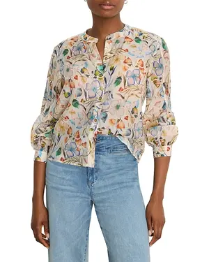 NIC+ZOE Pressed Flowers Femme Shirt