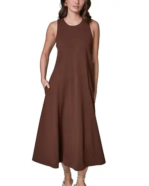 DONNA KARAN WEEKEND Sleeveless Midi Dress - Canyon