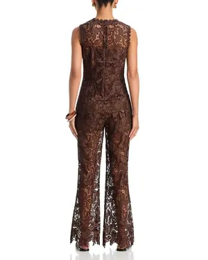 Aqua Lace Sleeveless Tunic Top