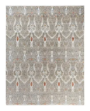 Bloomingdale'S Indo Ikat M7004 Area Rug, 8'1 X 10'2 - Brown
