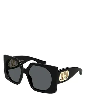 Valentino Garavani Square Sunglasses - Black